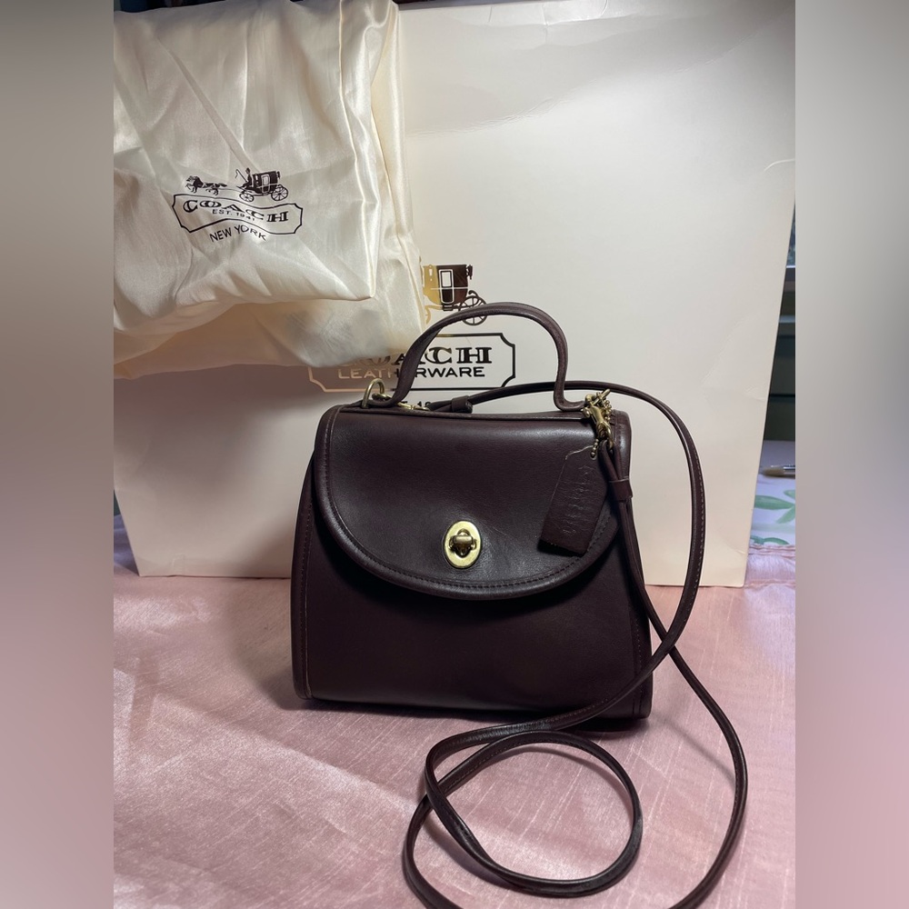 Vintage 90s brown leather Regina Coach bag style #9983 - Gem